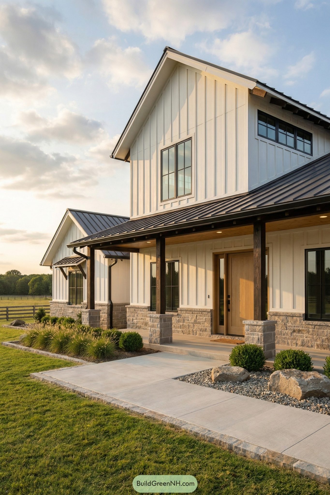 24 Modern Farmhouse Barndominium Designs You'll Love