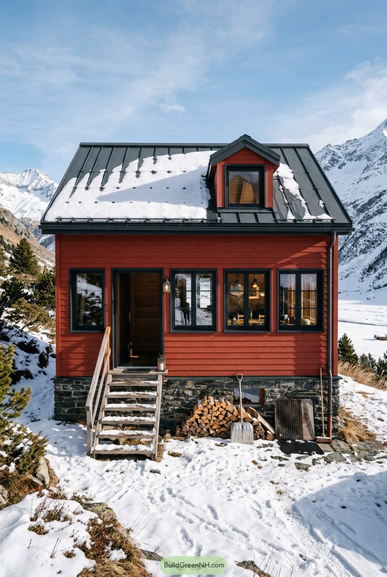 15 Red Modern Cottage Houses That Glow Against Their Landscapes