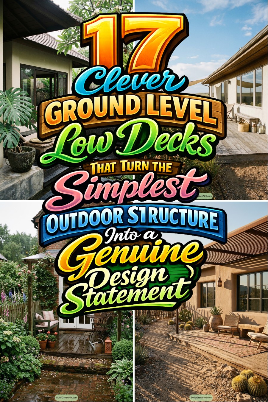 17 Clever Ground Level Low Decks That Turn the Simplest Outdoor ...