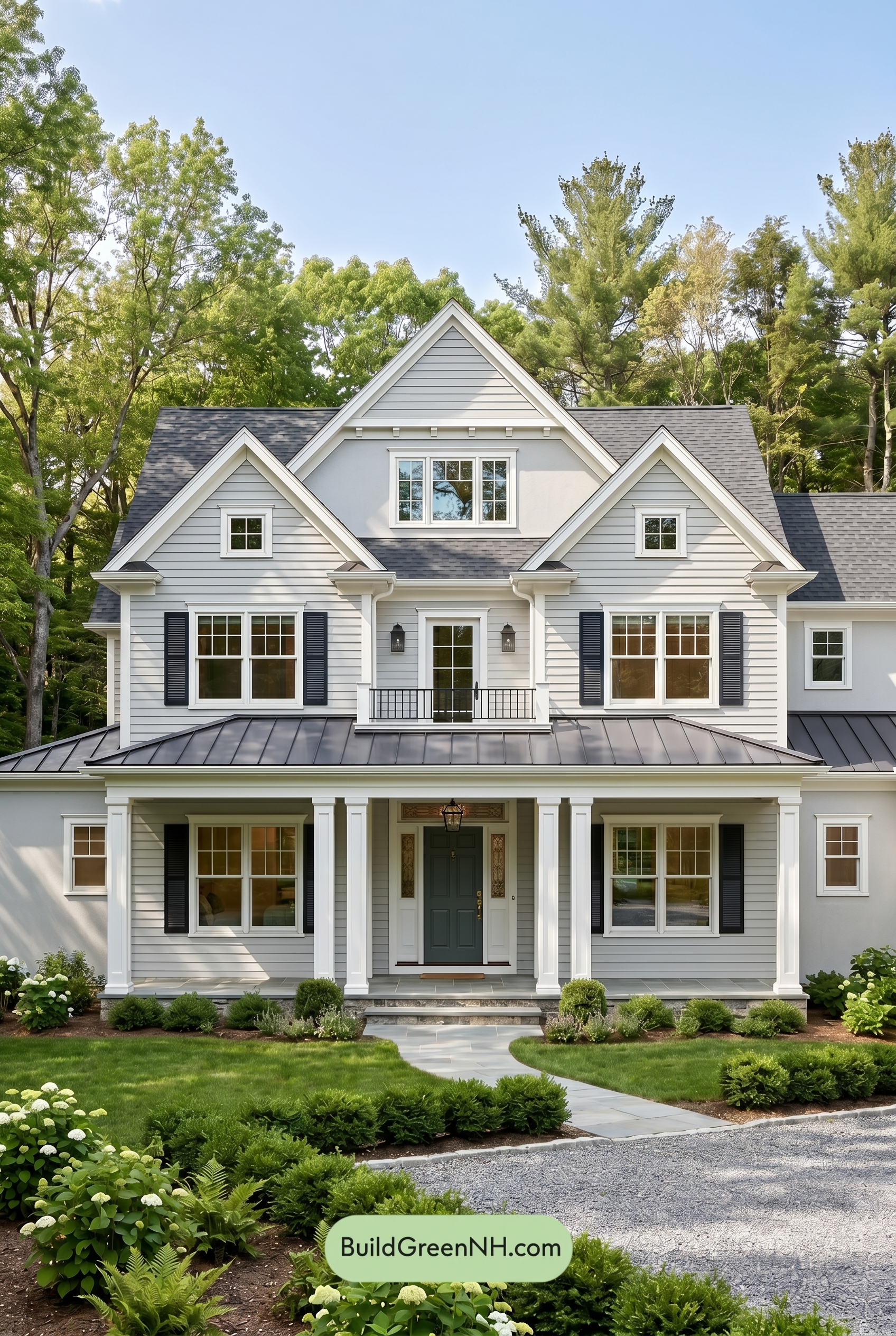 Light Grey Exterior Color Scheme: Silver Forest Poise
