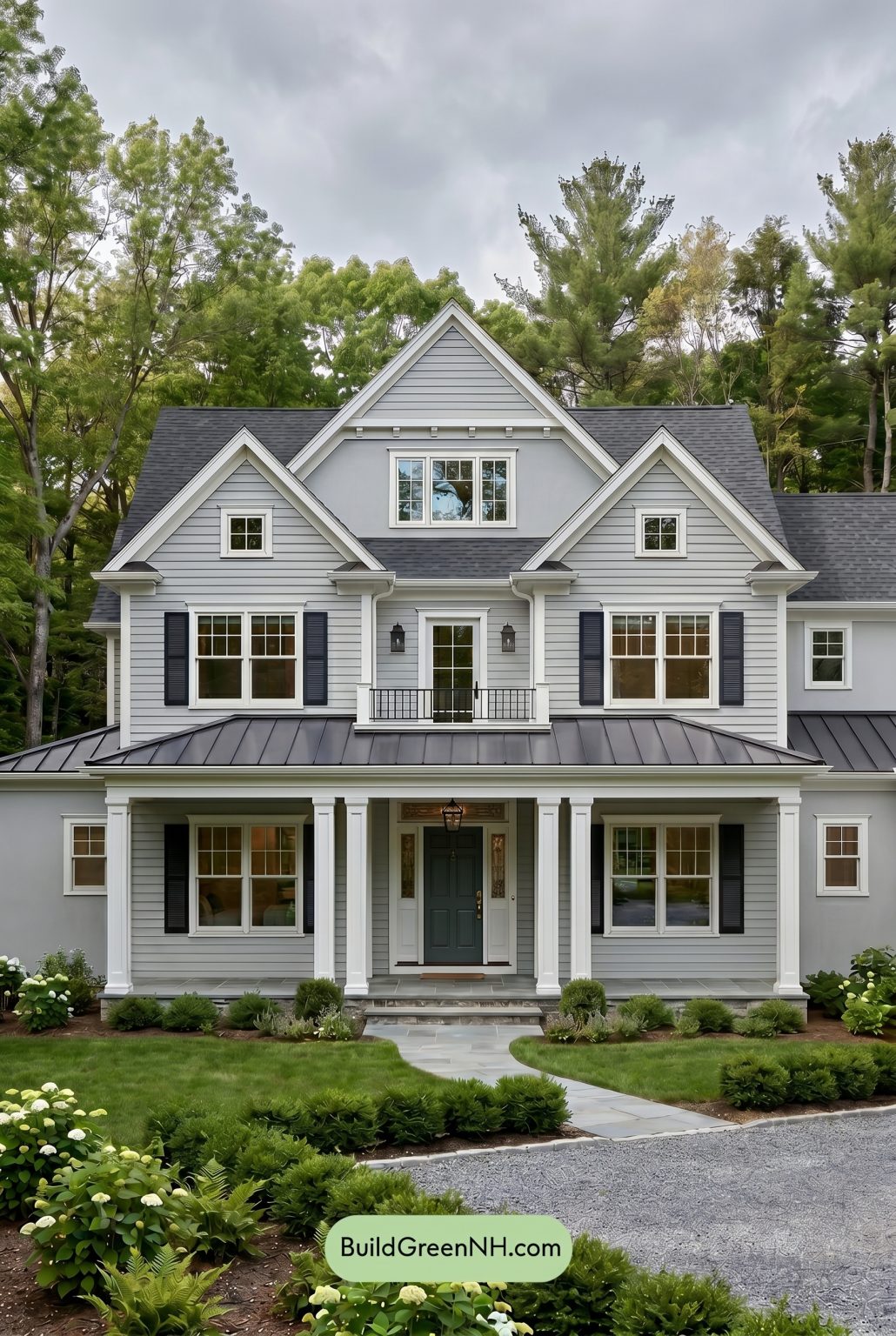 Light Grey Exterior Color Scheme: Silver Forest Poise
