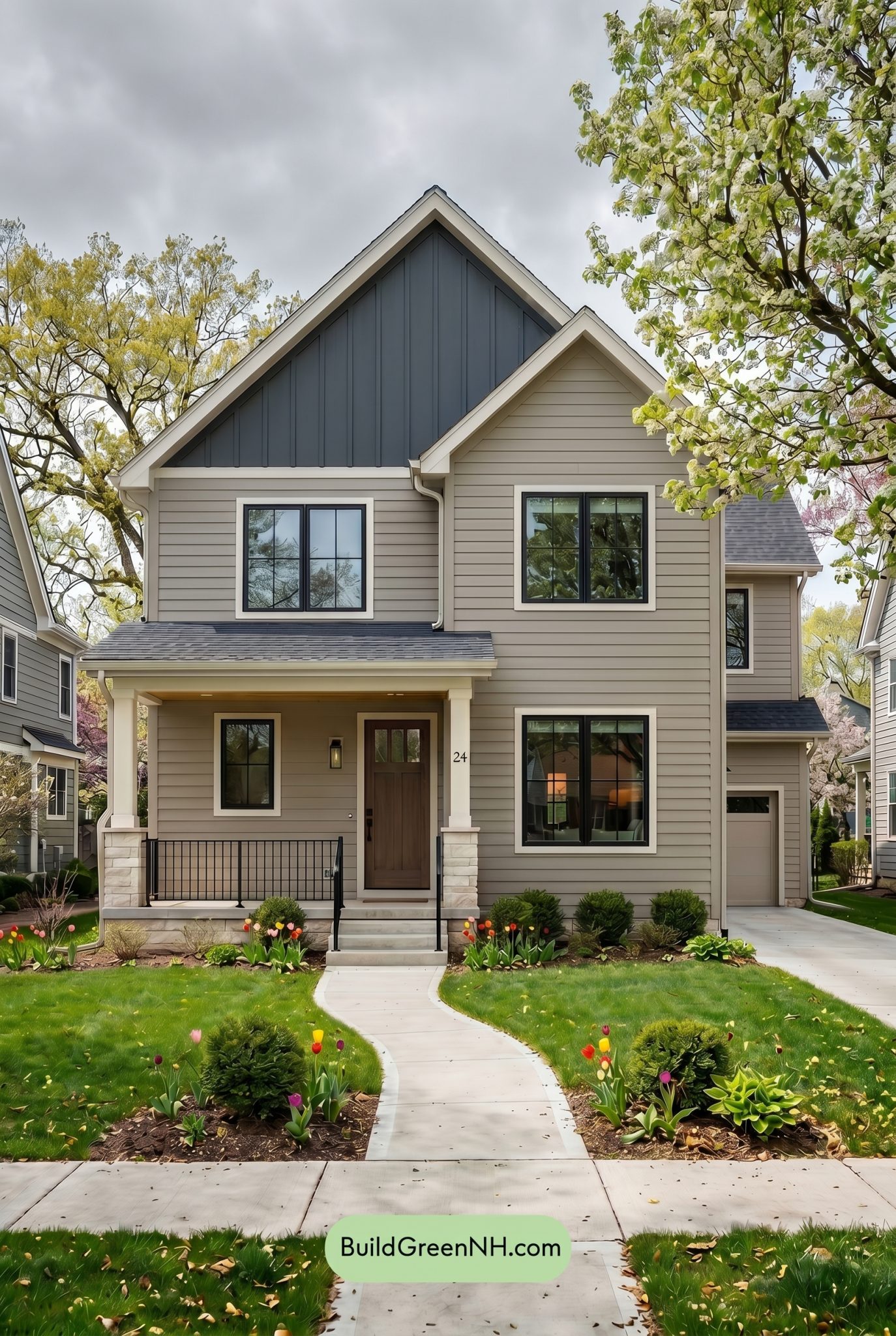Neutral Small House Color Scheme: Soft Neutral Contrast