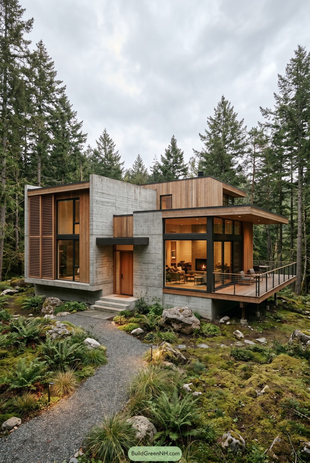 15 Stunning Wood and Concrete Modern Houses